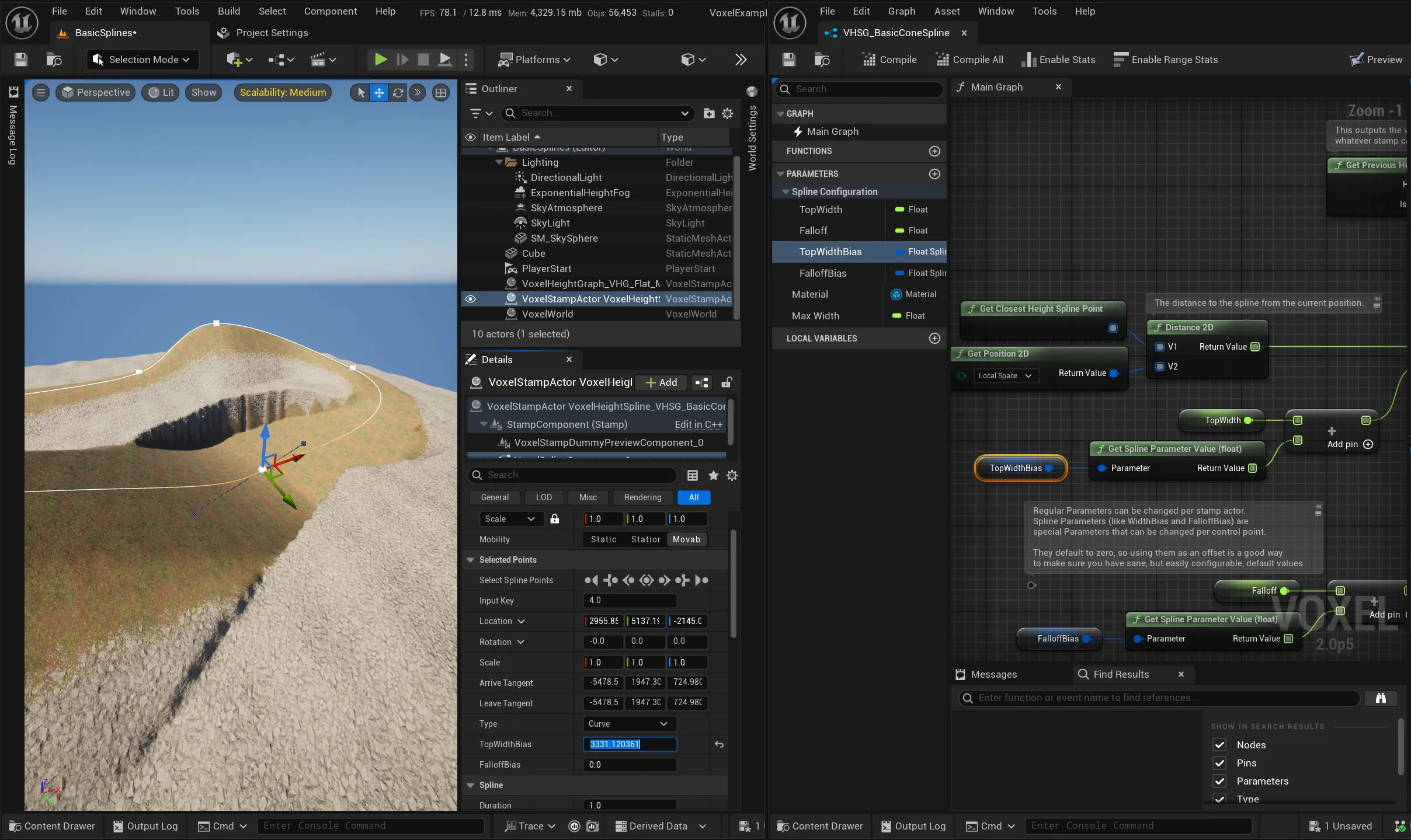 Spline Stamps | Voxel Plugin